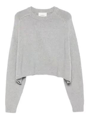 LISA YANG Cropped Round-Neck Jumper