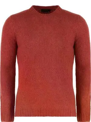 MOORER Crew Neck Sweater - Orange
