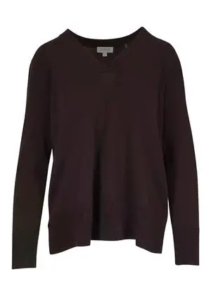 KINROSS CASHMERE Piped V-Neck Sweater
