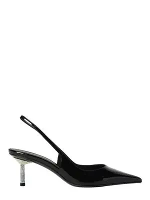 LE SILLA Crystal-embellished Slingback Pumps - Black