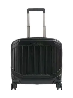 PIQUADRO Pilot Briefcase On Wheels - Black