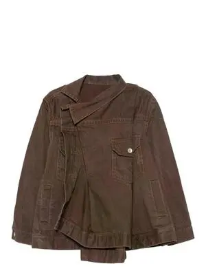 Sacai Cotton Jacket - Brown