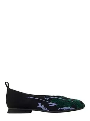 Camper Casi Myra Knitted Ballet Flats - Black