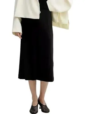 Day Birger Et Mikkelsen Detailed-seams Midi Straight Skirt - Black