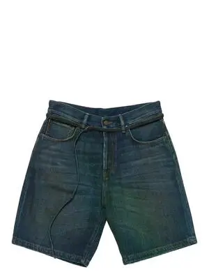 Acne Studios Cotton Denim Shorts - Blue