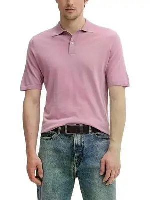 SAMSOE SAMSOE Short-sleeve Polo Shirt - Pink