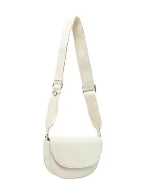 Marc O'polo Embossed Logo Half-moon Bag - Neutrals