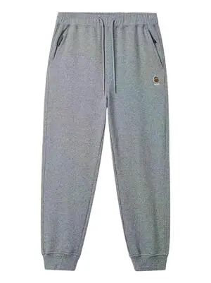 FINGERCROXX Logo-patch Cuffed Joggers Grey