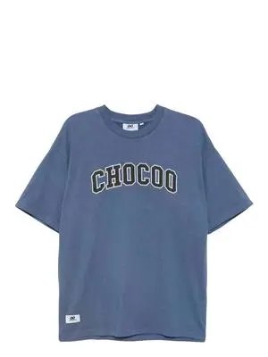 CHOCOOLATE Logo-embroidered T-shirt - Blue