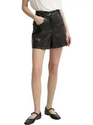 BRUUNS BAZAAR Stud-embellished Shorts - Black
