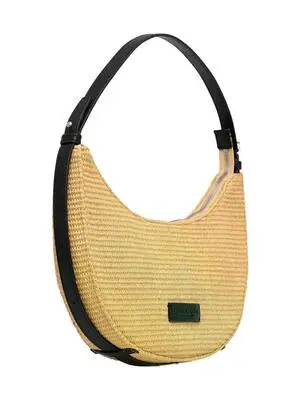 Marc O'polo Woven Crescent Shoulder Bag - Neutrals