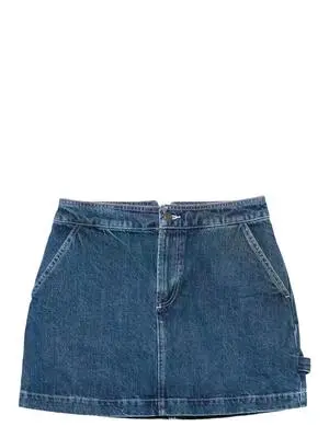 A.p.c. Pocketed A-line Denim Skirt - Blue