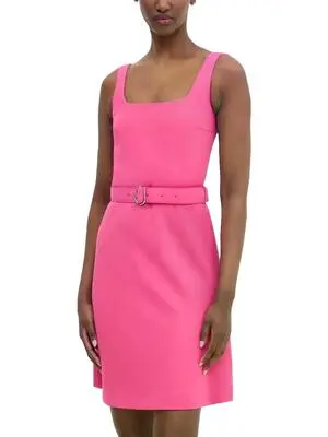 Hugo Square-neck Mini Dress - Pink