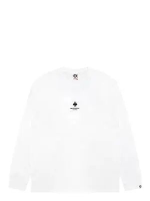 AAPE BY *A BATHING APE Aape-head Club Long-sleeved T-shirt - White