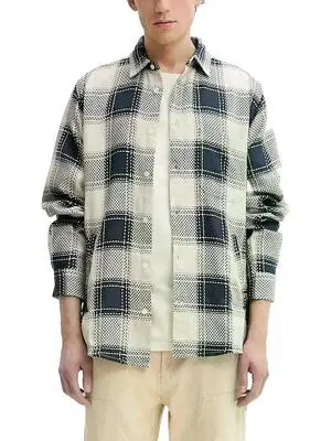 Desigual Herringbone-check Shirt - Blue