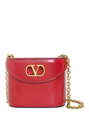 Valentino Garavani V-logo Chain Mini Bag - Red