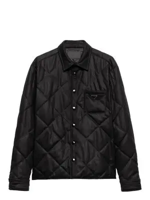 Prada Padded Cahmere Hirt - Black