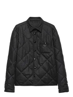 Prada Padded Cashmere Shirt - Grey