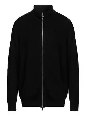 Armani Exchange Ribbed Knit Cardigan - Black