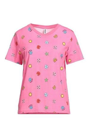 Moschino Printed T-shirt Cotton And Elastane - Fuchsia