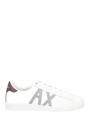 Armani Exchange Low-top Leather Sneakers - Off White