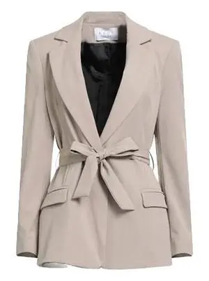 KAOS Belted Single-breasted Blazer - Beige