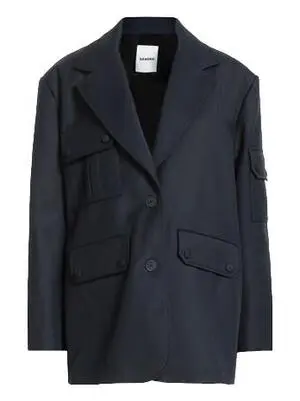 Sandro Single-breasted Blazer - Blue