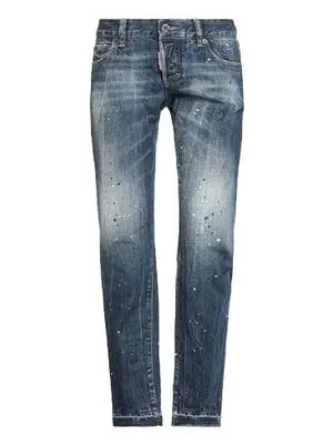 Dsquared2 Tapered Jeans With Faded Tie-dye Design - Blue