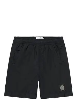Stone Island Compass Logo Swim Shorts Black