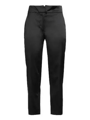 PT TORINO Tapered Satin Pants - Black