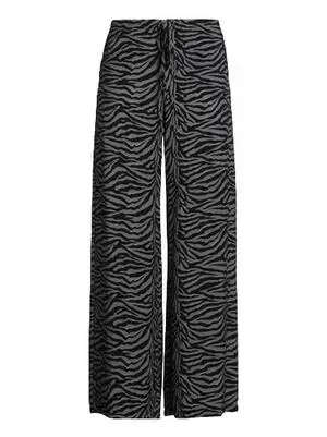 HAVEONE Printed Viscose Pants - Grey