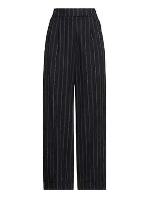 Peserico Wide-leg Pinstriped Pants - Blue