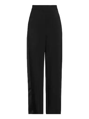 Sandro Wide-leg Crepe Pants - Black