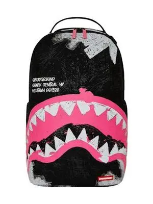 SPRAYGROUND Shark Central Acrylic Art Dlx Cotton Backpack - Multicolor