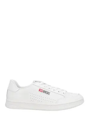 DIESEL Low-top Leather Sneakers - White