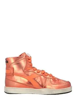 DIADORA HERITAGE Leather High-top Sneakers - Orange
