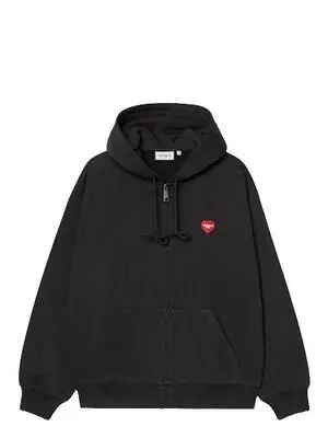 Carhartt Wip Hooded Heart Ii Hartt Sweat Jacket - Black