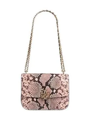 Tory Burch Shoulder Bag With Snakeskin Print - Pink