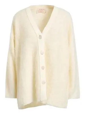 KAOS JEANS Knitted Cardigan - White