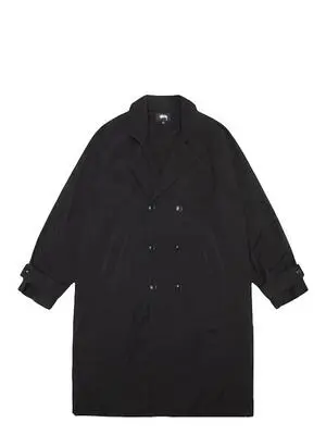 StÜssy Lightweight Surfman Trench Coat Black