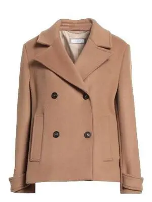 Peserico Pea Coat Wool Blend - Camel