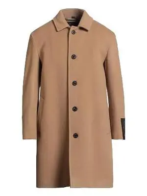 SEALUP Wool And Cashmere Single-breasted Coat - Beige