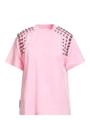 DES_PHEMMES T-shirt With Appliqués - Pink