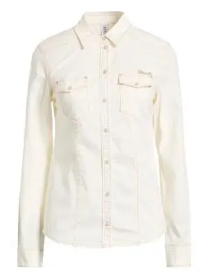 LIU •JO Denim Shirt With Logo - White