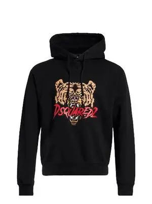 Dsquared2 Cotton-blend Fleece Sweatshirt - Black