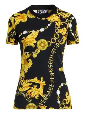 Versace Printed Jersey T-shirt - Black
