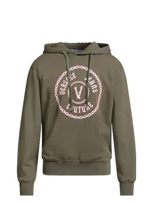 Versace Sweatshirt In Military Cotton - Green