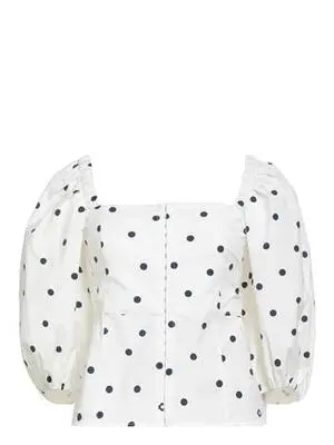 Maje Polka-dot Top - White