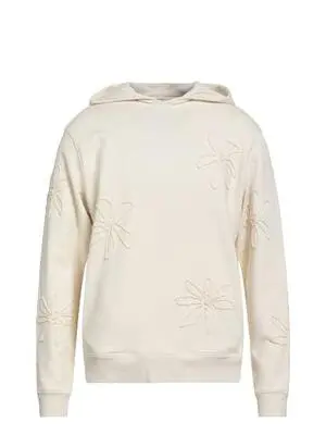 Sandro Cotton Blend French Terry Sweatshirt White