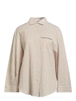 Brunello Cucinelli Striped Shirt - Beige